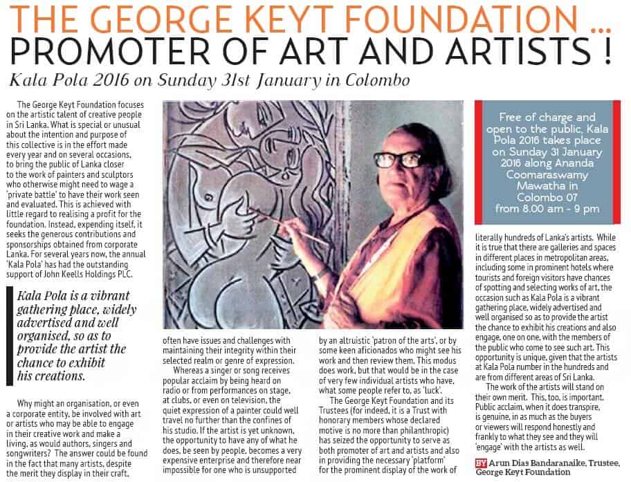 The George Keyt Foundation... Promoter of Arts and Artists ! | John ...