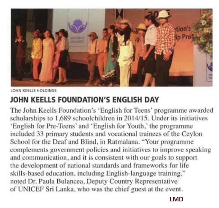 John Keells Foundation's English Day | John Keells Foundation